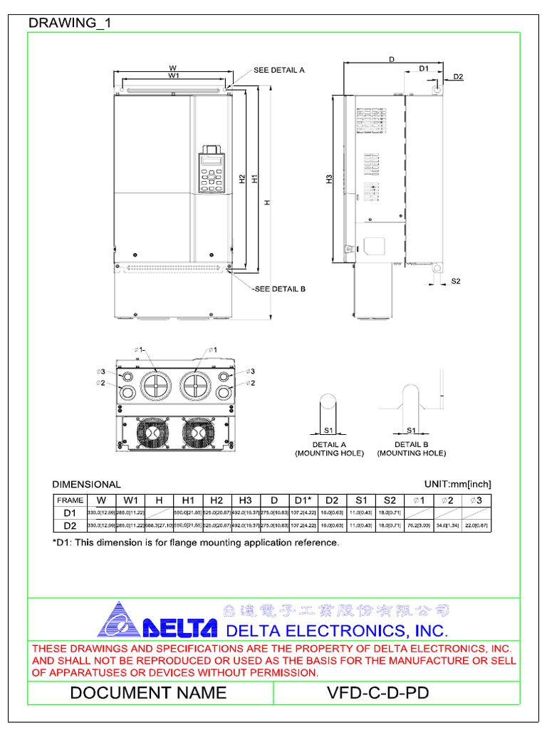 Delta Ia Mds VFD C Frame D P 2d | PDF