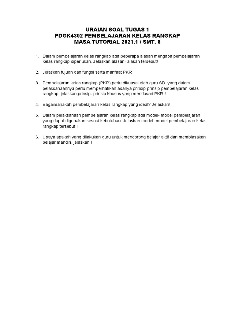 Tugas 1 PKR | PDF