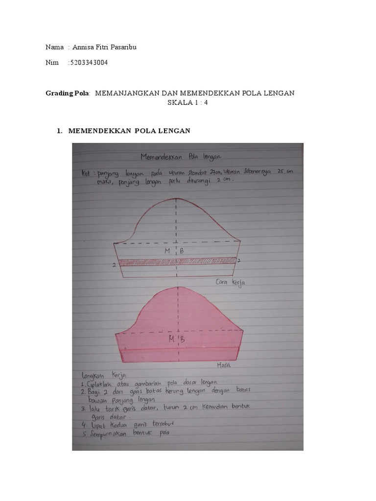Grading Pola Lengan | PDF | Olahraga & Rekreasi
