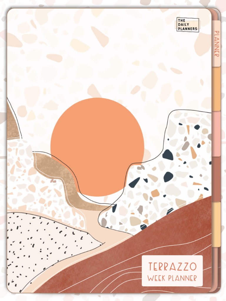 Freebie - TERRAZZO DIGITAL PLANNER - WEEKLY PLANNER + JOURNALS | PDF