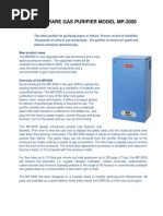 Sircal Instruments (UK) LTD: MP-2000 Rare Gas Purifier Operating ...