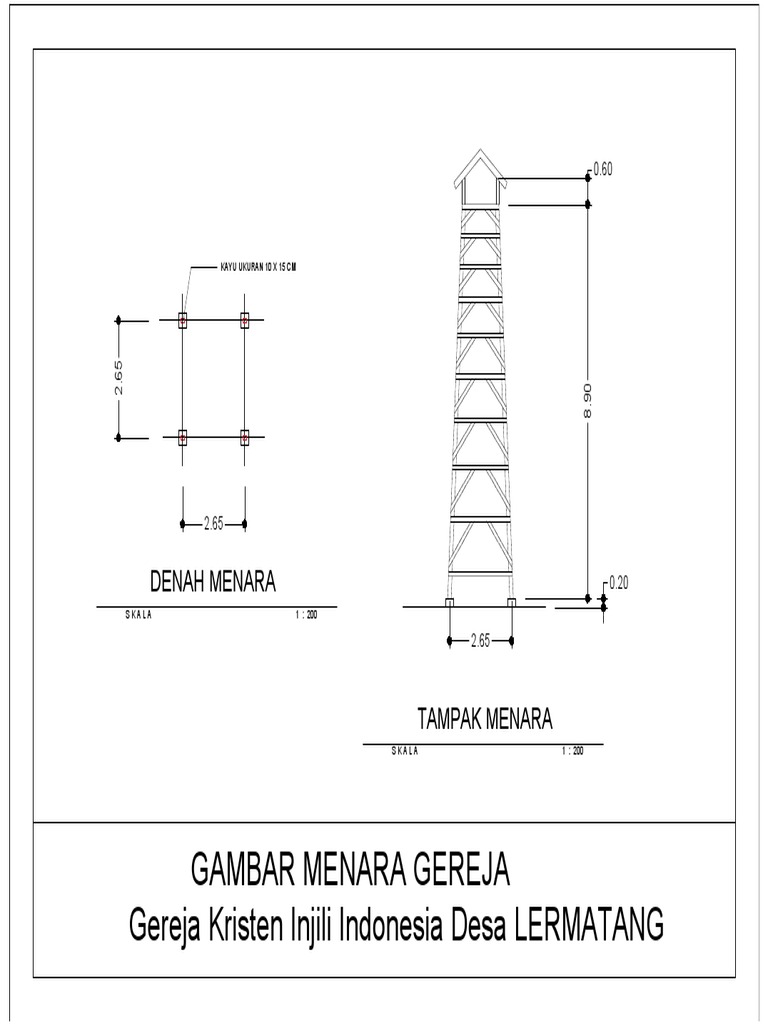 Menara Gereja Model | PDF