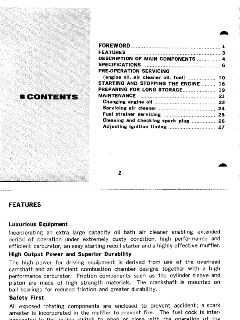 Honda G28 Manual | PDF