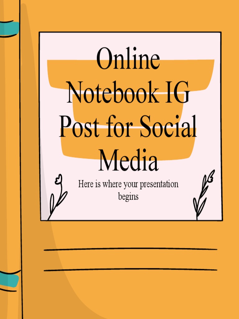 Online Notebook IG Post For Social Media by Slidesgo | PDF | Planets ...