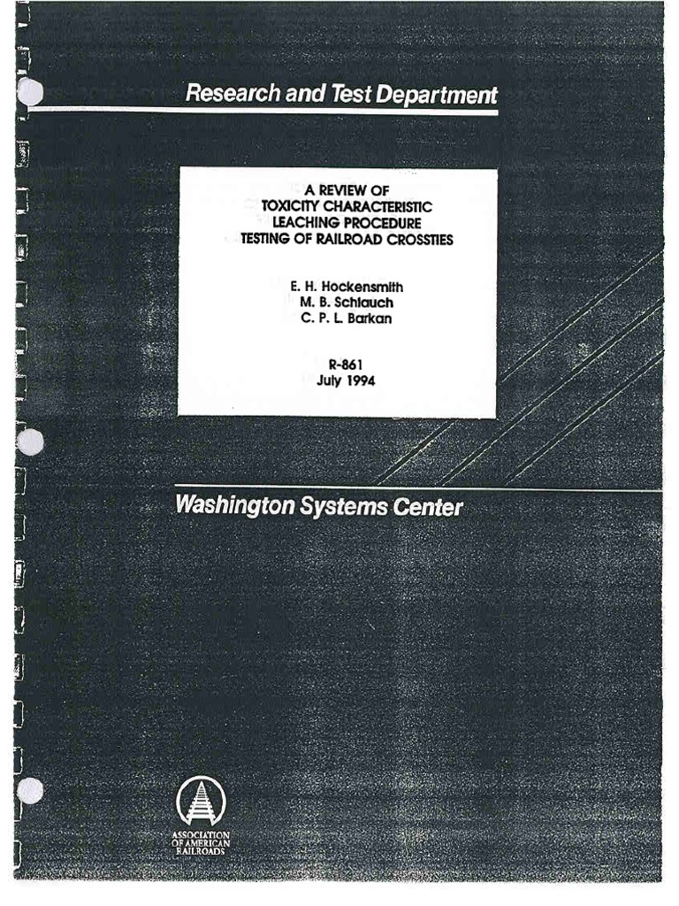Review of Toxicity Characteristic Leaching Procedure Testing | PDF