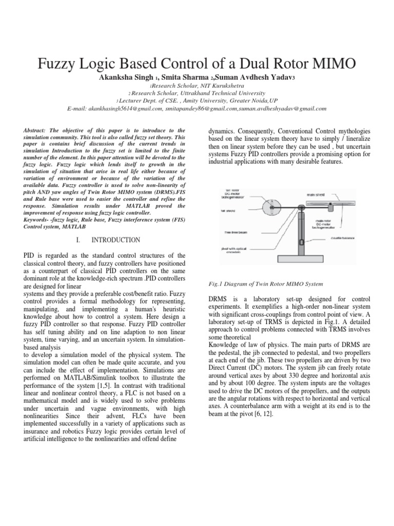 1fuzzy Logic | PDF | Fuzzy Logic | Control Theory