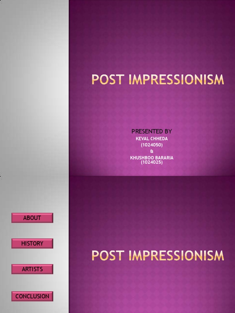 Lesson 2 Post Impressionism | PDF | Impressionism | Aesthetics