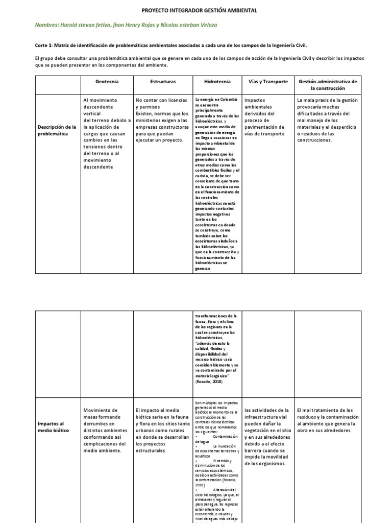 Proyecto de gestión ambiental para la ingeniería civil | PDF | Hidroelectricidad | Reservorio