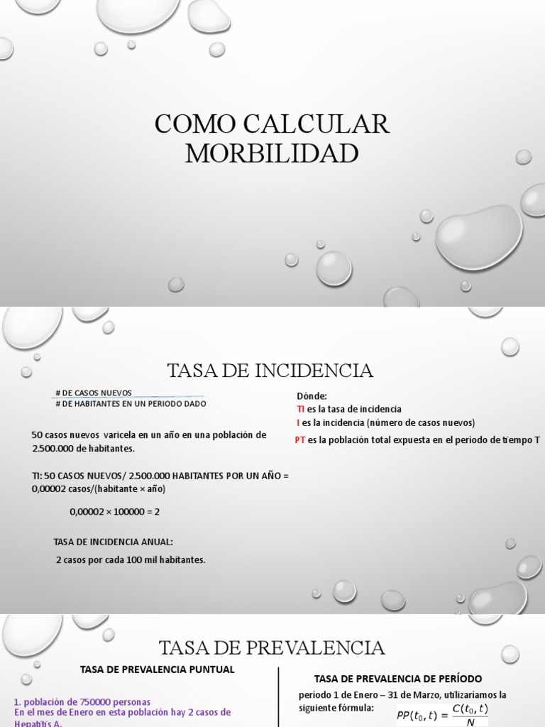 Como Calcular Morbilidad | PDF