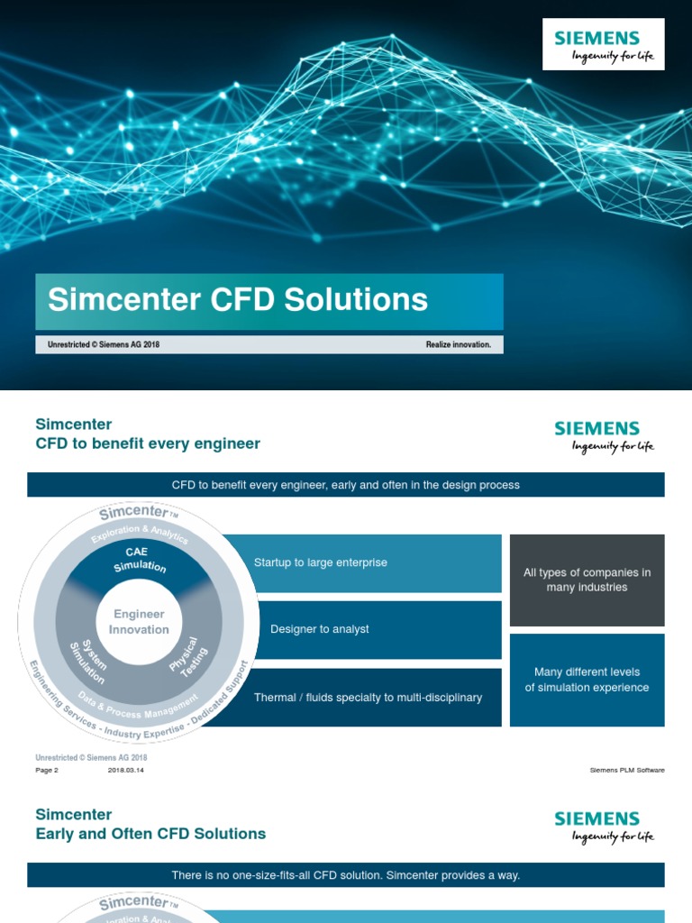 Simcenter CFD Solutions Positioning Presentation Nov 2018 | PDF ...
