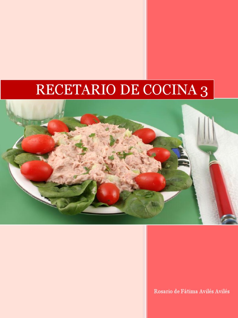 Rosario de Fátima Avilés Avilés Recetario de Cocina 3 | PDF | Postres ...