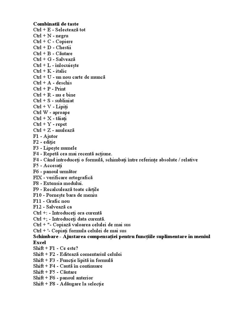 Combinatii Taste | PDF