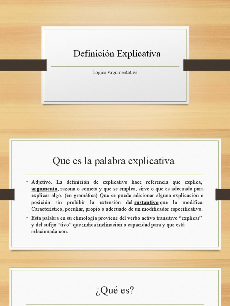 Definición de Explicativo y Ejemplos | PDF