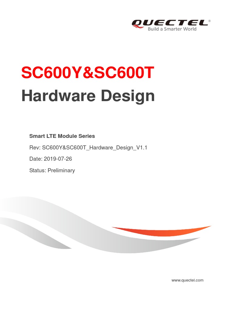 SC600Y - Hardware Design DataSheet | PDF | Cellular Network | Radio
