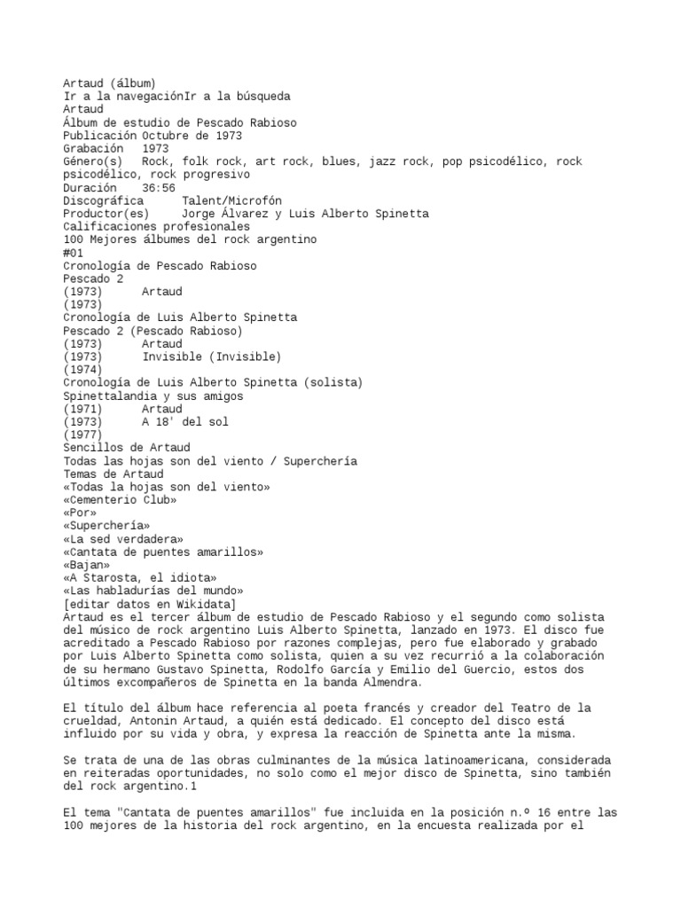 Artaud | PDF | Arte