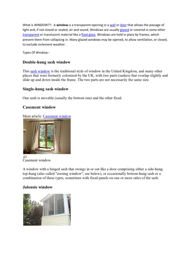 What Is Window | PDF | Window | Human Factors And Ergonomics