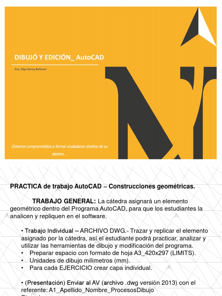 Practica AutoCAD | PDF | Cad automático | Dibujo