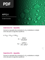Exercícios de Constante de Equilíbrio (KC e KP) | PDF