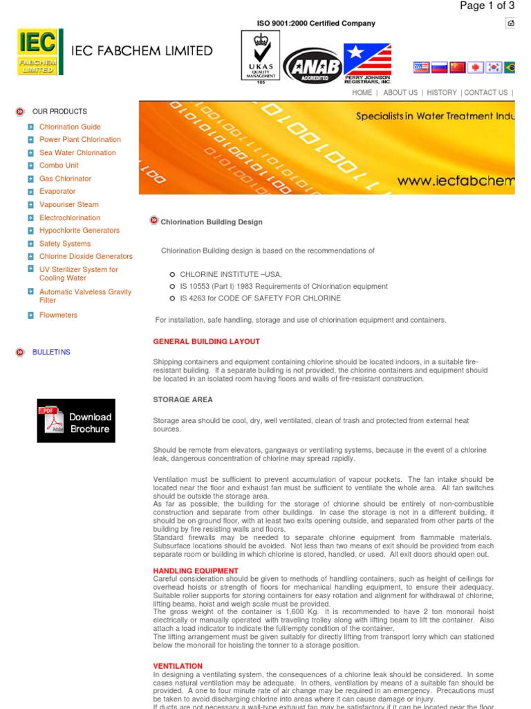 Chlorination Building Design | PDF | Elevator | Ventilation (Architecture)
