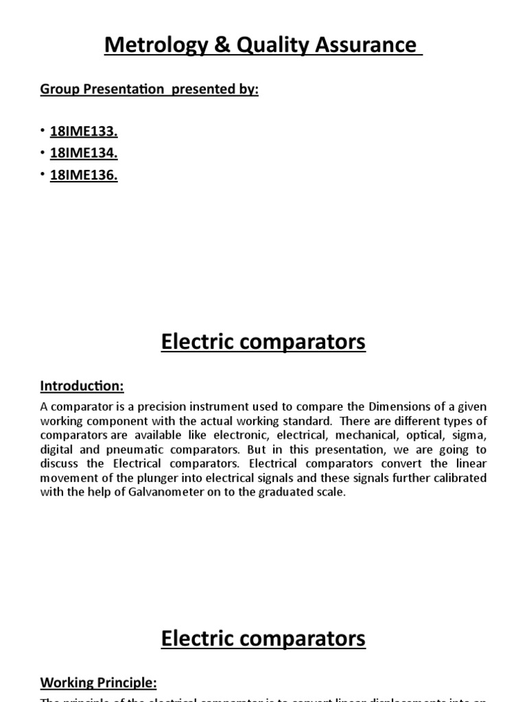 Metrology and Quality Assurance | PDF | Weighing Scale | Physical ...