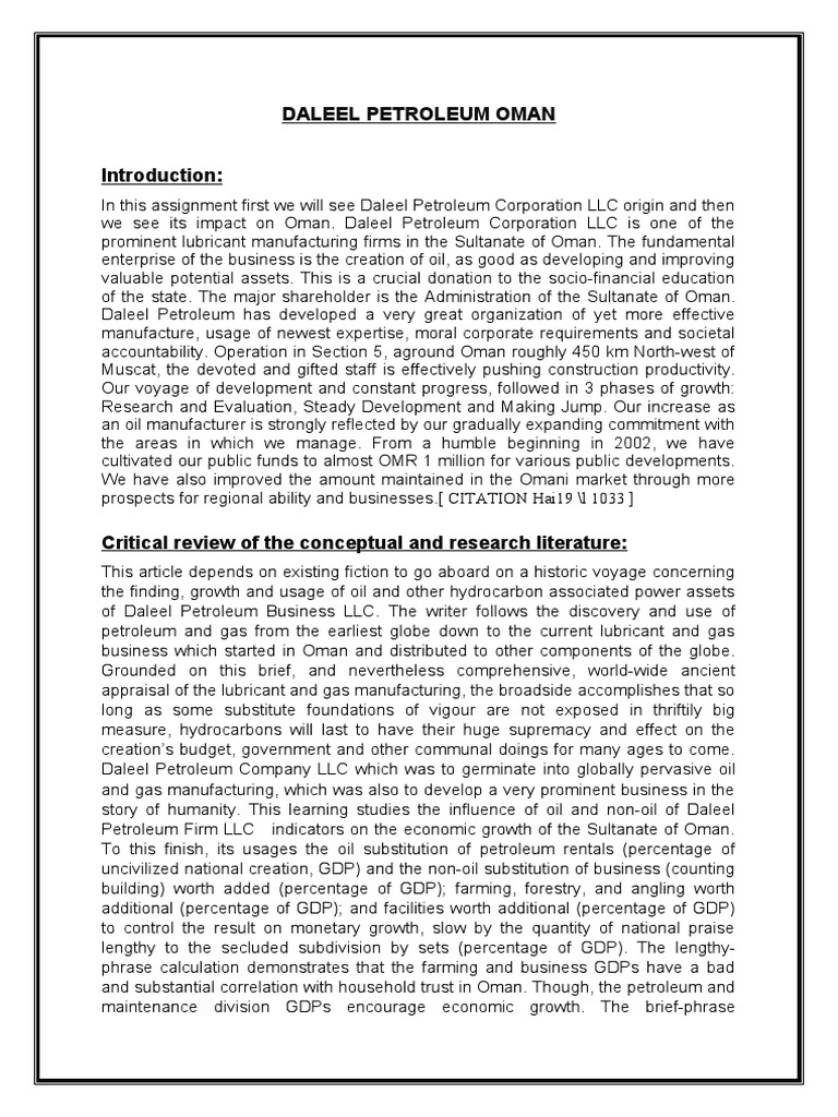 Daleel Petroleum Oman | PDF | Petroleum | Gross Domestic Product