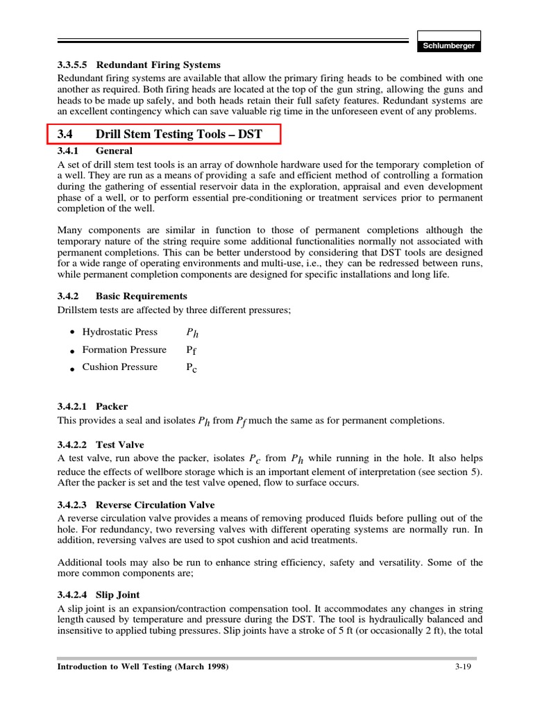 Drill+Stem+Testing+Tools+-+DST SLB | PDF | Valve | Equipment