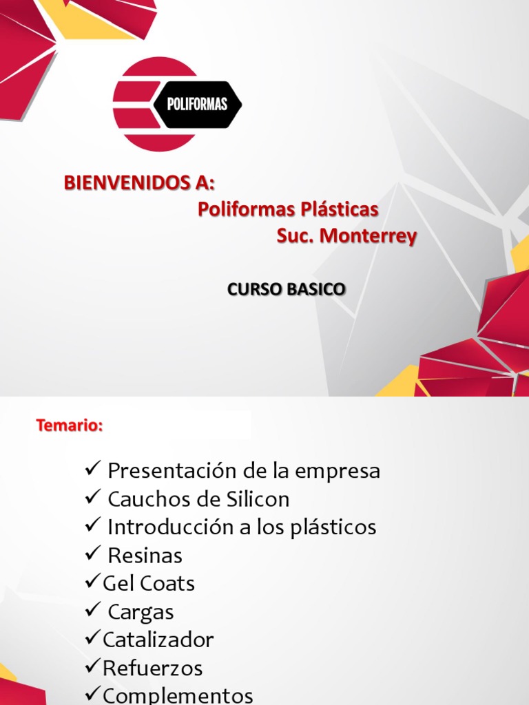 Curso Basico Poliformas | PDF | El plastico | Sólido