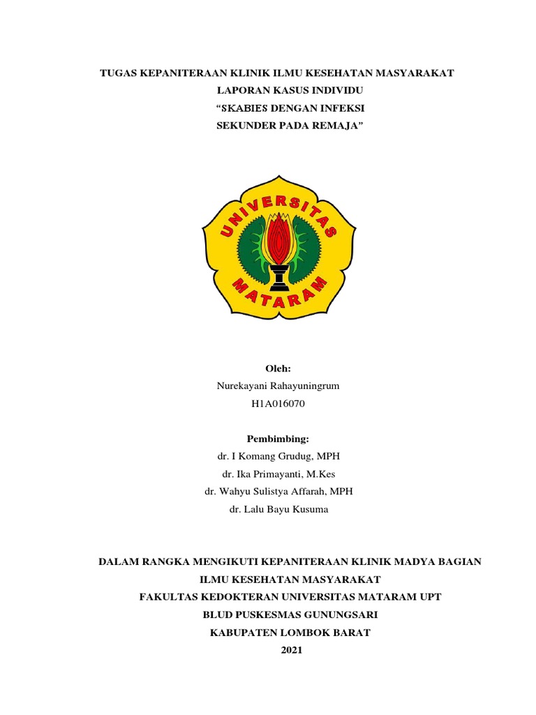 Skabies dan Infeksi Sekunder Remaja | PDF