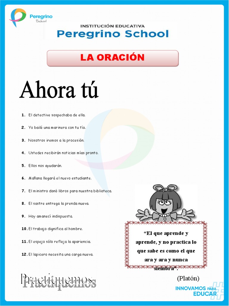 Oraciones De Primer Grado