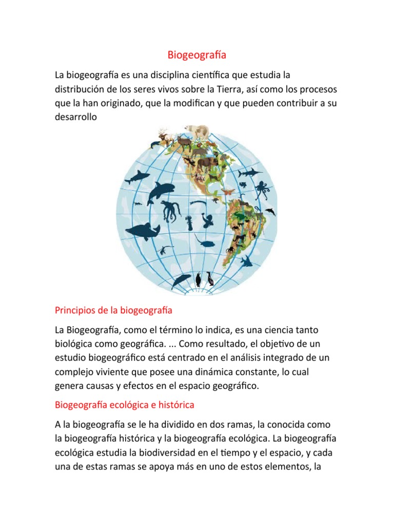 Biogeografía | PDF