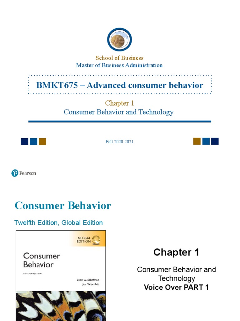 Bmkt675 Chapitre 1 Consumer Behavior And Technology Vo Part 1