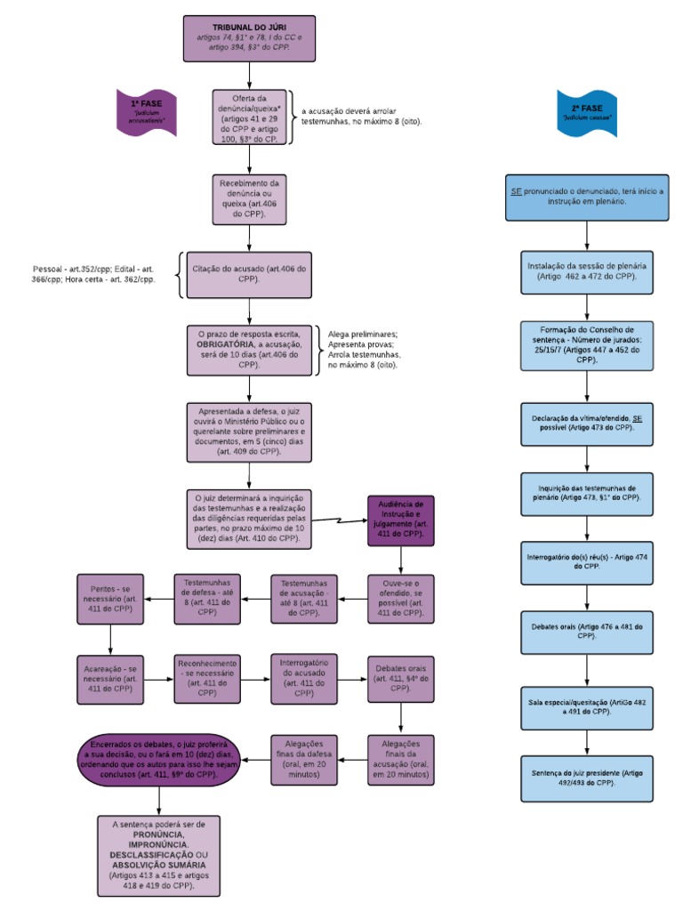 Fluxograma - Rito Especial Do Juri | PDF | Sentença (jurídico) | Justiça