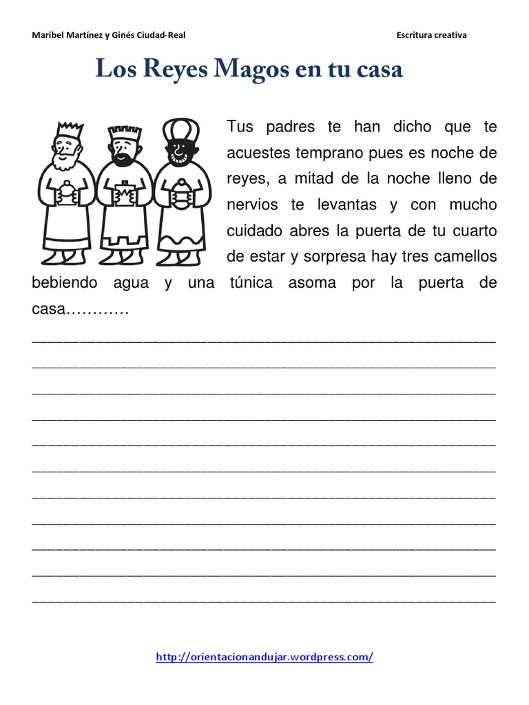 Actividad Escritura Reyes Magos | PDF