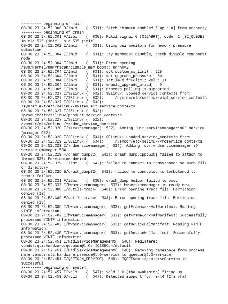 Logcat Home Fota Update Log | PDF | Encryption | Data Management