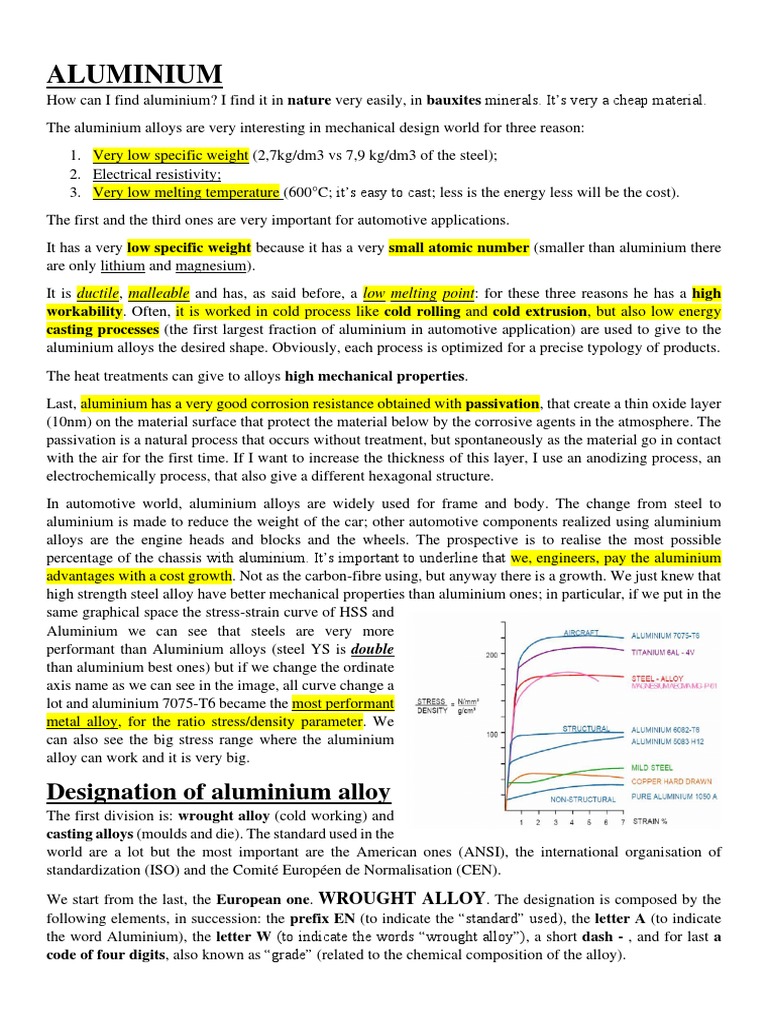Aluminium: Designation of Aluminium Alloy | PDF | Corrosion | Casting ...