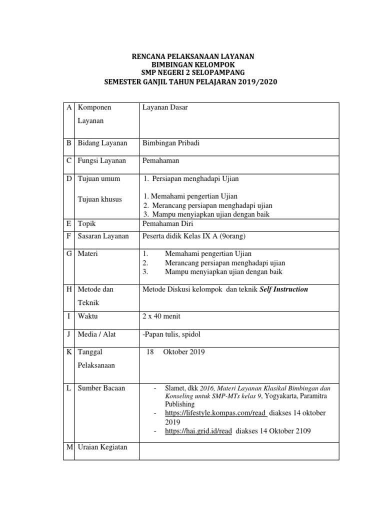 RPL Bimbingan Kelompok | PDF