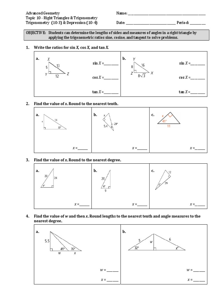 10.3 & 10.4 Practice | Download Free PDF | Trigonometric Functions | Sine