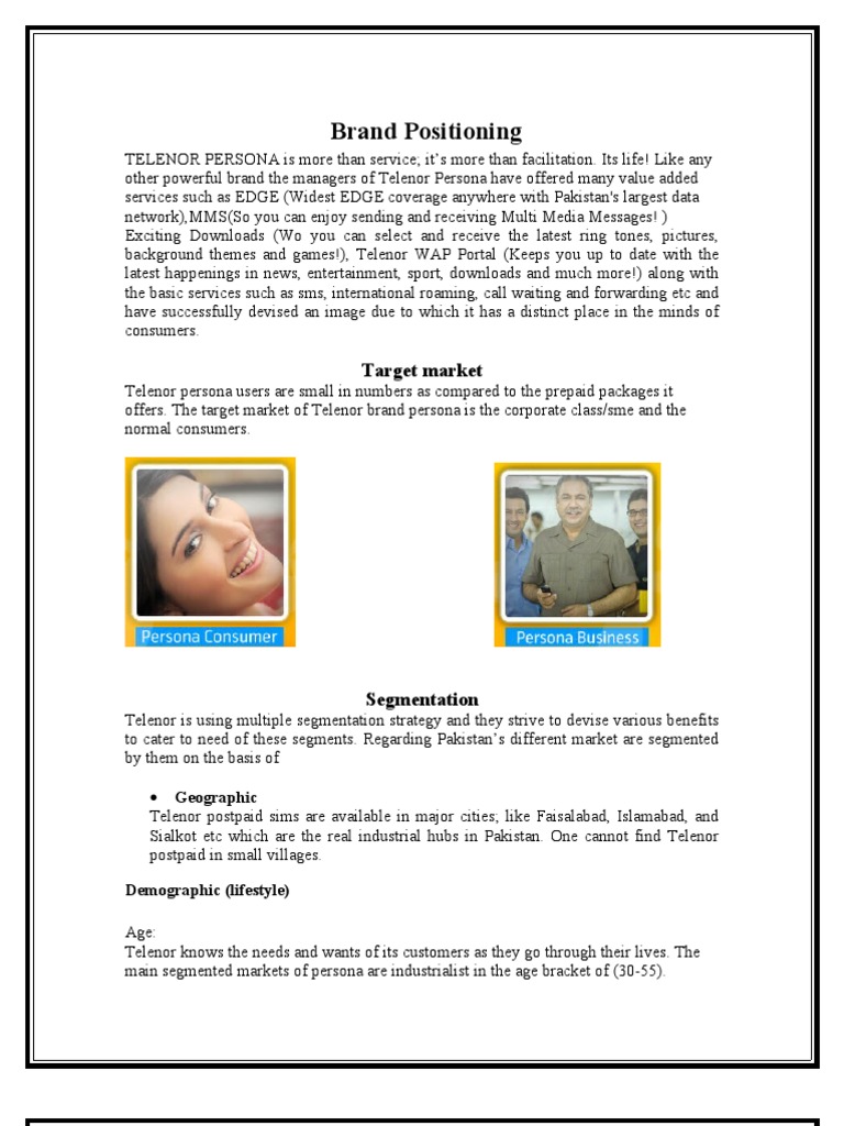 Brand Positioning | Download Free PDF | Market Segmentation | Brand