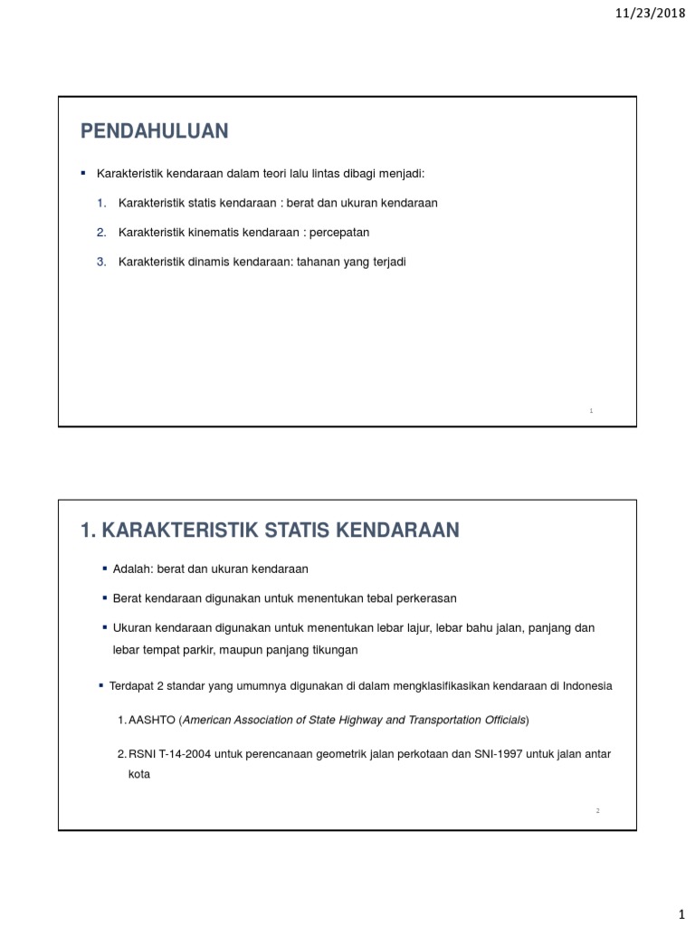 Ukuran Kendaraan Digunakan Untuk Menentukan Lebar Lajur, Lebar Bahu ...