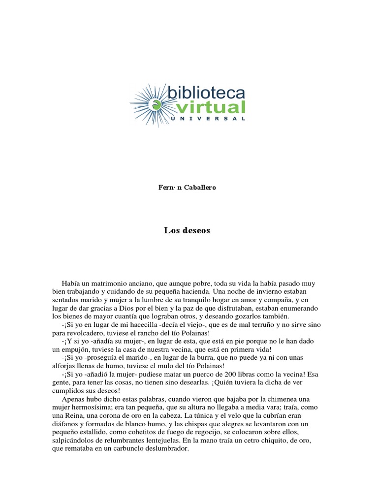 Cuento Los Deseos | PDF