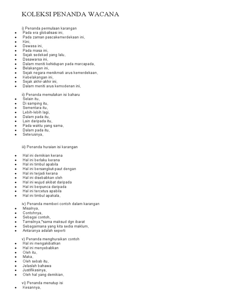 Koleksi Penanda Wacana | PDF