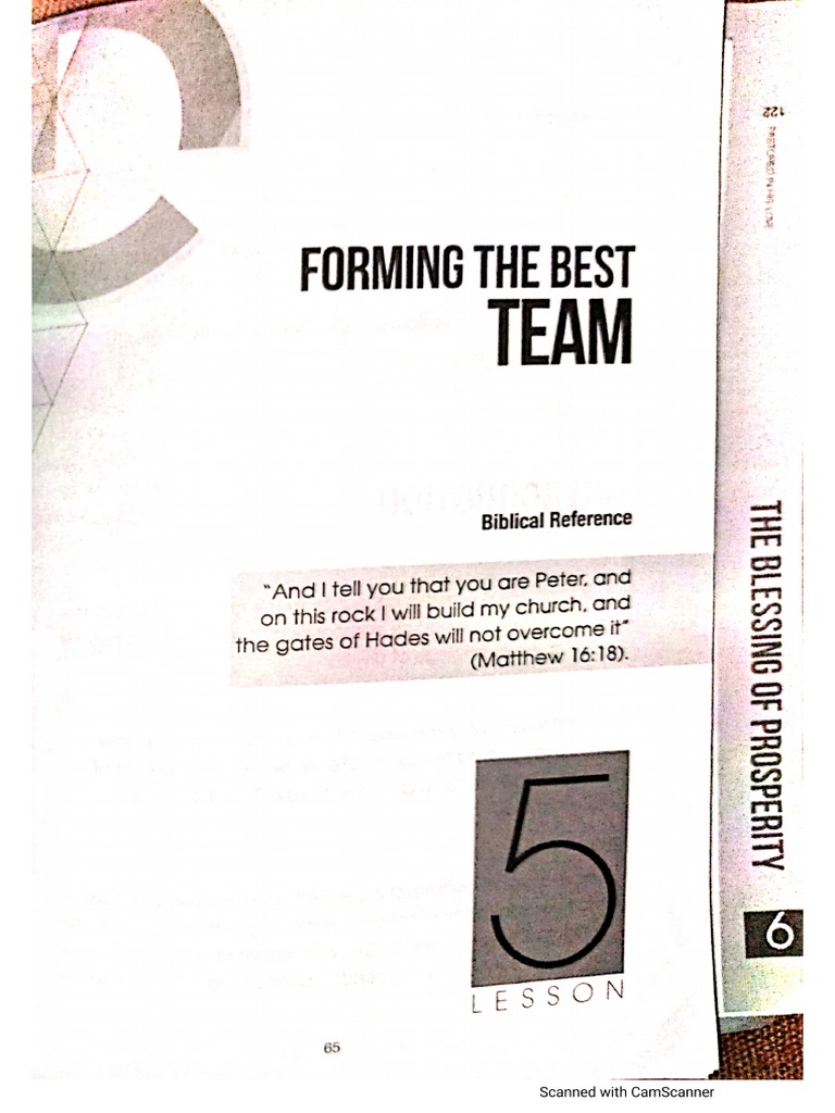 SOL 1 LESSON 5 Forming The Best Team | PDF