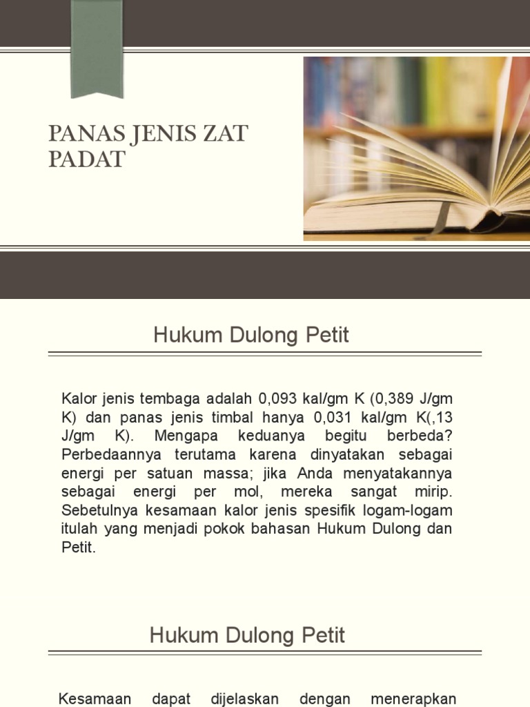 Panas Jenis Zat Padat dan Teorinya | PDF