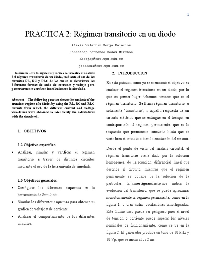 Pract.2 Lab - Potencia Rodas-Borja | PDF | Corriente eléctrica | Diodo