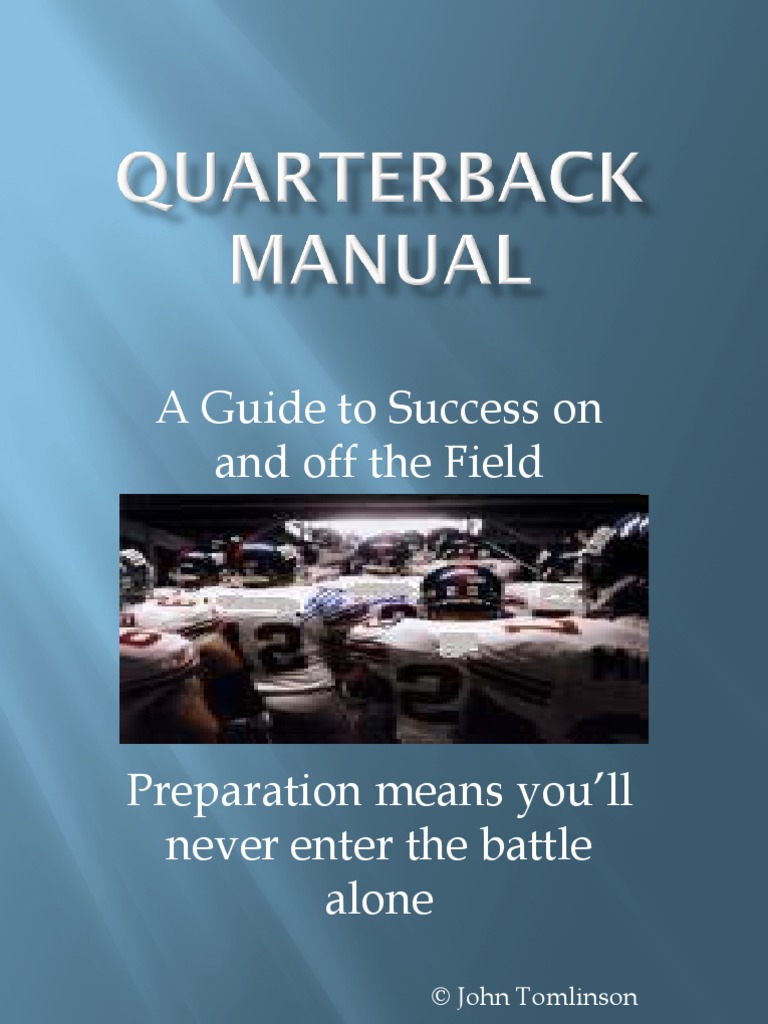 Theartofquarterback Manualpartiofiii Pdf Finger Quarterback