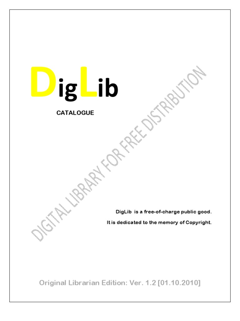 DigLib Catalogue (Ver. 1.2) | PDF