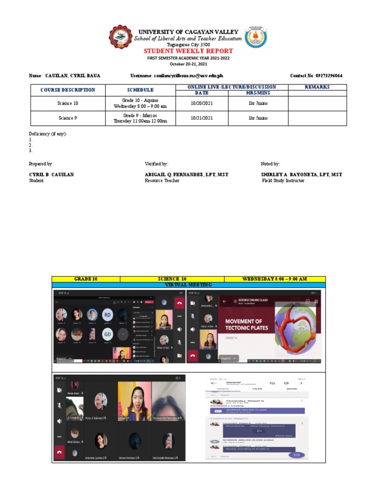 Student Weekly Report - Week - 6 | PDF