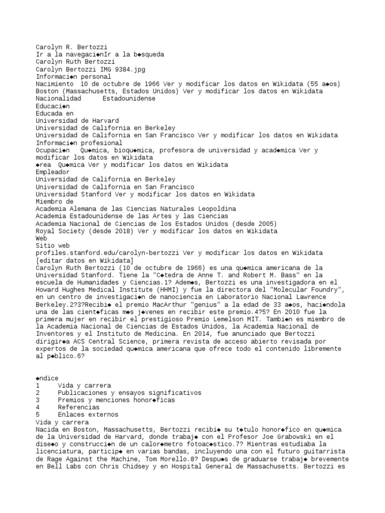 Carolyn R. Bertozzi | PDF