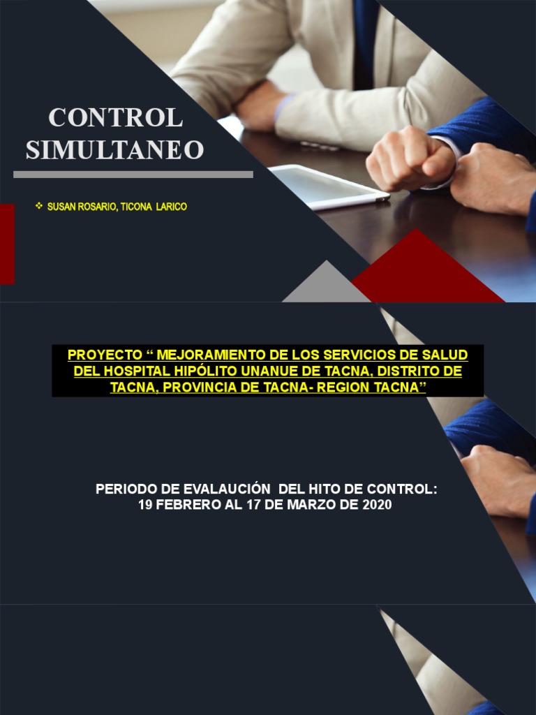 Control Simultaneo / Susan Rosario Ticona Larico / Segunda Especialidad en Gestión Pública | PDF ...