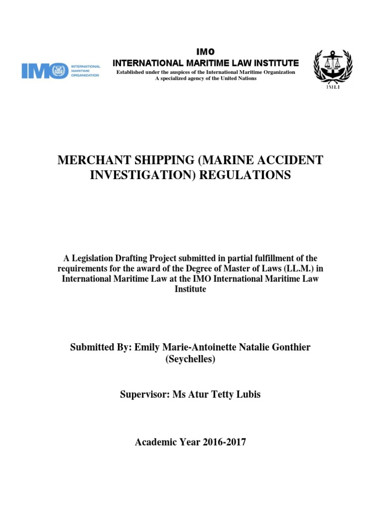 Seychelles Marine Accident Regulations | PDF | Safety | United Nations ...